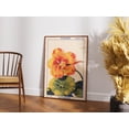 Affixzi Vintage Capucine Flower Art - Elegant French Botanical Wall ...