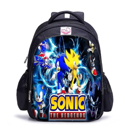 Sonic The Hedgehog School Bag Anime Water Resistant Backpack Oxford ...