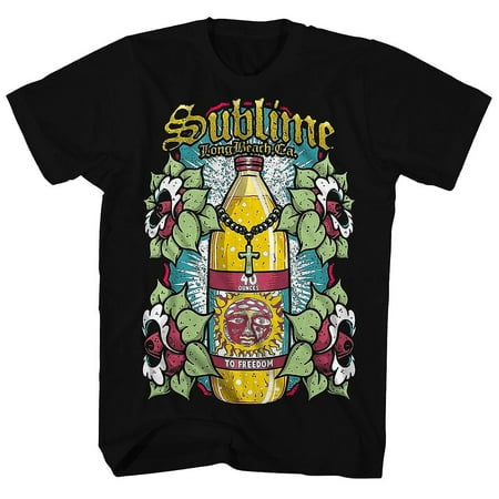 Sublime T Shirt Floral Oz. To Freedom Bottle Sublime Shirt | Walmart Canada