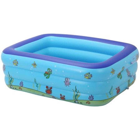 Inflatable Bathtub, Baby Rectangular Swimming Pool Blow Up Kid Pools ...