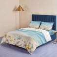 Blue Oceans Brown Beach California King Size Bed Set,Sea Stars Shells ...