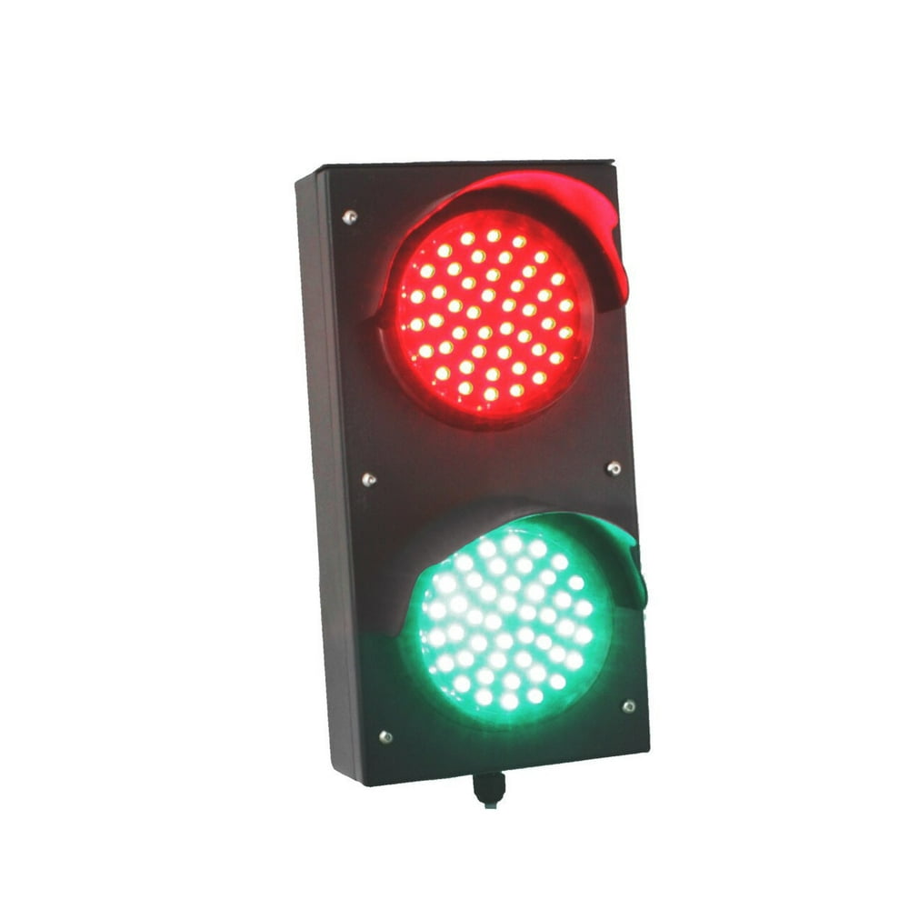 Signaworks Industrial LED Traffic Stop Light 4 inch Diameter Lens, 2 ...