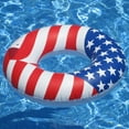 Swimline 36 Inch Inflatable American Flag Swimming Pool Tube Float (12 ...