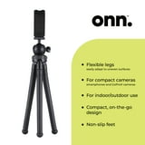 Onn+ Adjustable Mini Tripod Stand for Compact Cameras Smartphones GoPro ...