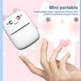 Mini Printer Portable Pocket Thermal Printer with 5 Rolls Paper for ...