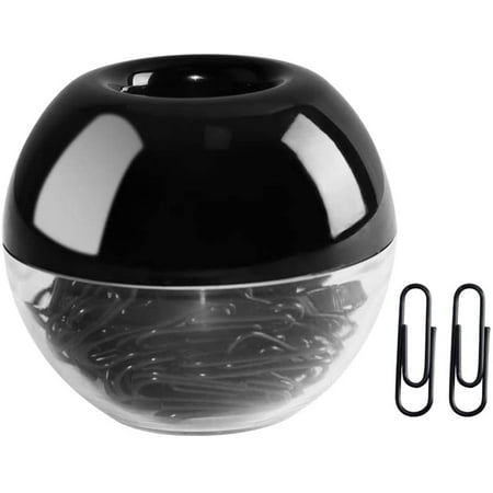 HTAIGUO Paper Clips Round Magnetic Paperclip Holder for Desk Non-Skid ...