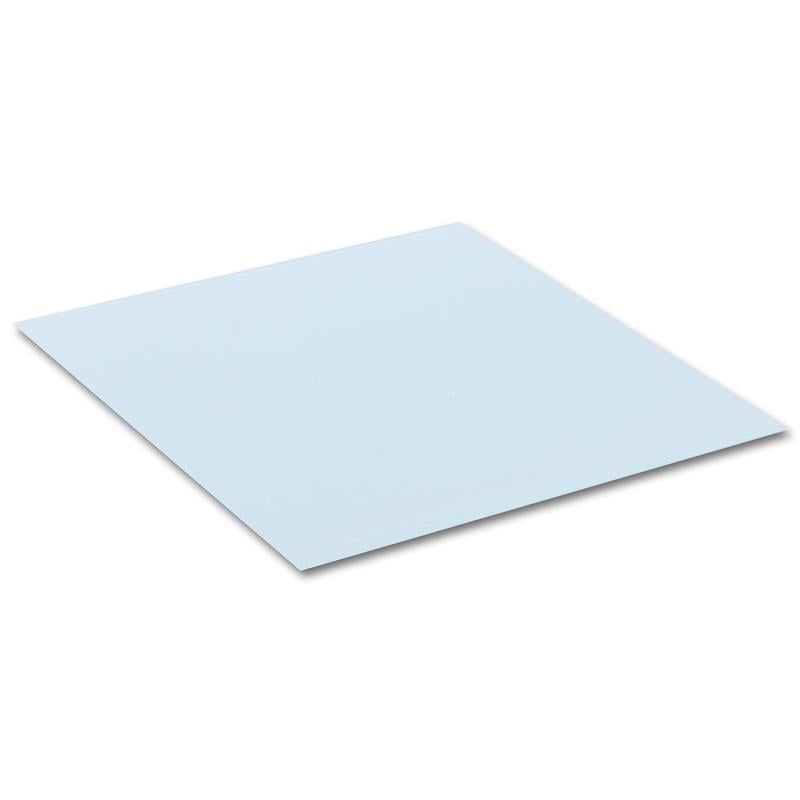 Milan 60" Square White Glass Top with Flat Polished Edge and Safety ...