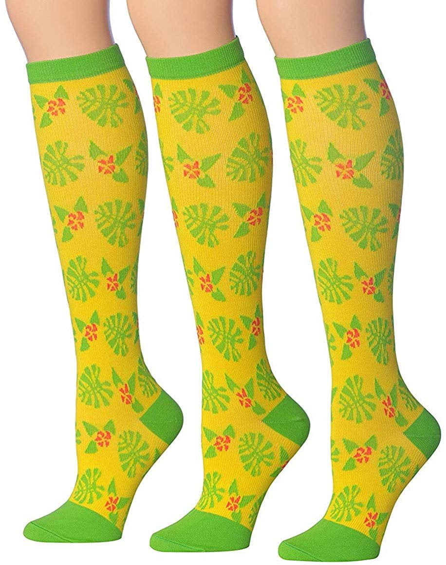 Ronnox Women's 3 Or 6-Pairs Colorful Patterned Knee High Graduated ... Ronnox Women's 3 Or 6-Pairs Colorful Patterned Knee High Graduated ...