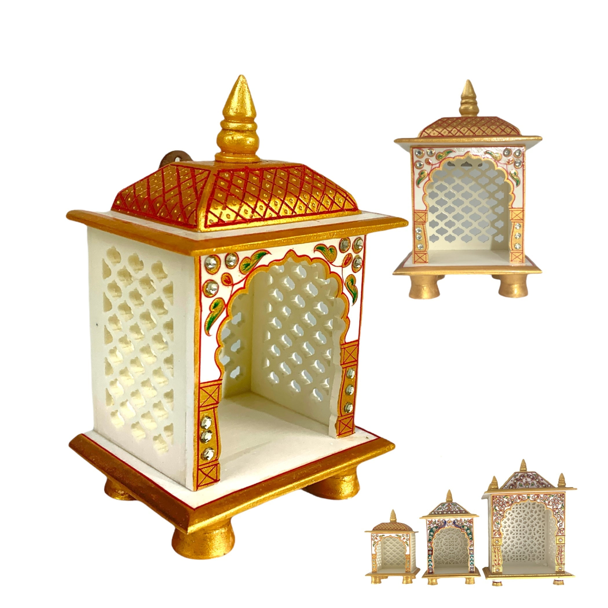 Acrylic Marble Finish Laddu Gopal Temple for Pooja India | Ubuy