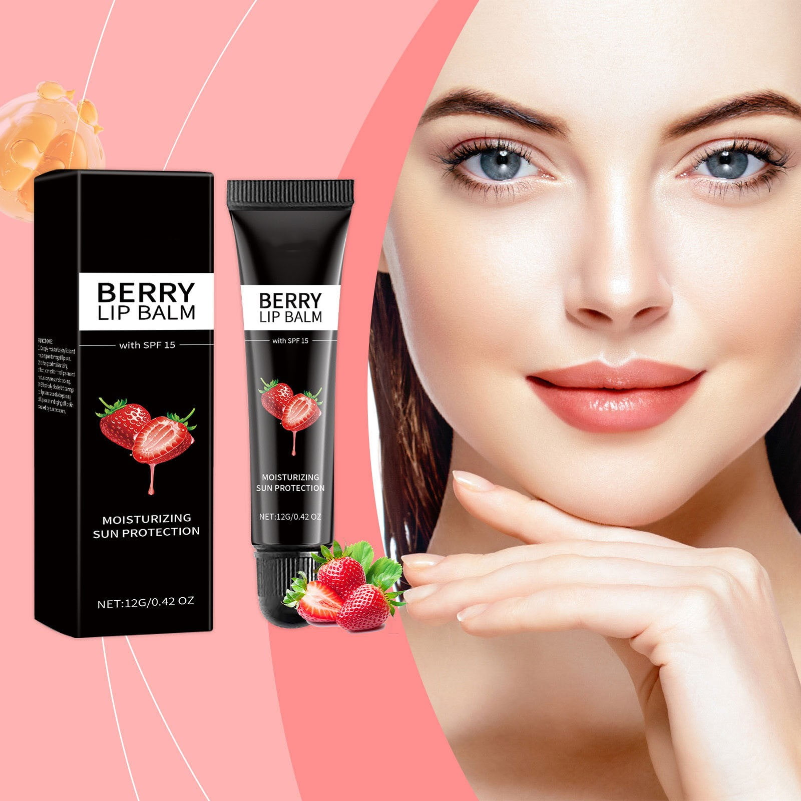 Lip Stain Colored Berry Lip Balm, Soft Moisturizing, Moisturizing And ...