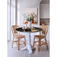 Arched Stone Doorway Round Fitted Tablecloth with Elastic Edge, Rustic ...