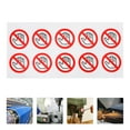 10pcs Round Instrument No Touch Sign Do Not Touch Sticker Self Adhesive ...