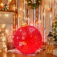 Hwkond Hanging Balls Christmas Decorations 60CM Outdoor Christmas ...