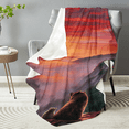 1pc Bear And Cub HD Printed Blanket. Soft and Warm Flannel Blankets for ...