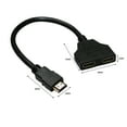 WIFKLSIIPG New HDMI Cable Splitter Cable 1 Male to Dual HDMI 2 Female Y ... WIFKLSIIPG New HDMI Cable Splitter Cable 1 Male to Dual HDMI 2 Female Y ...
