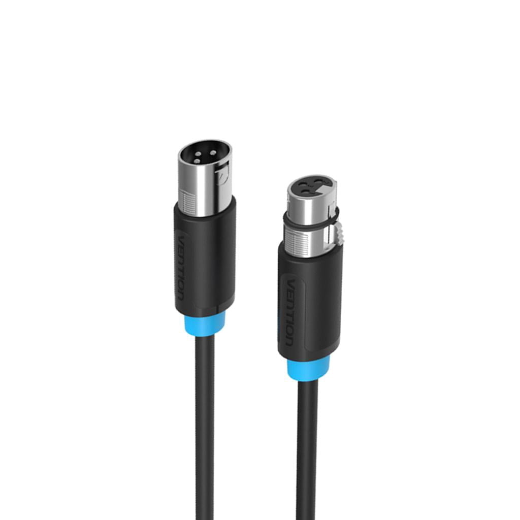 Xlr 3pin Micrófono Audio a Cable de Extensión Conectores 2 metros ...