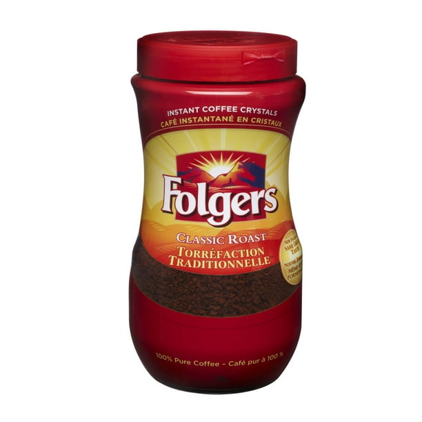 Folgers Classic Roast Instant Coffee Crystals 340g - Walmart.ca