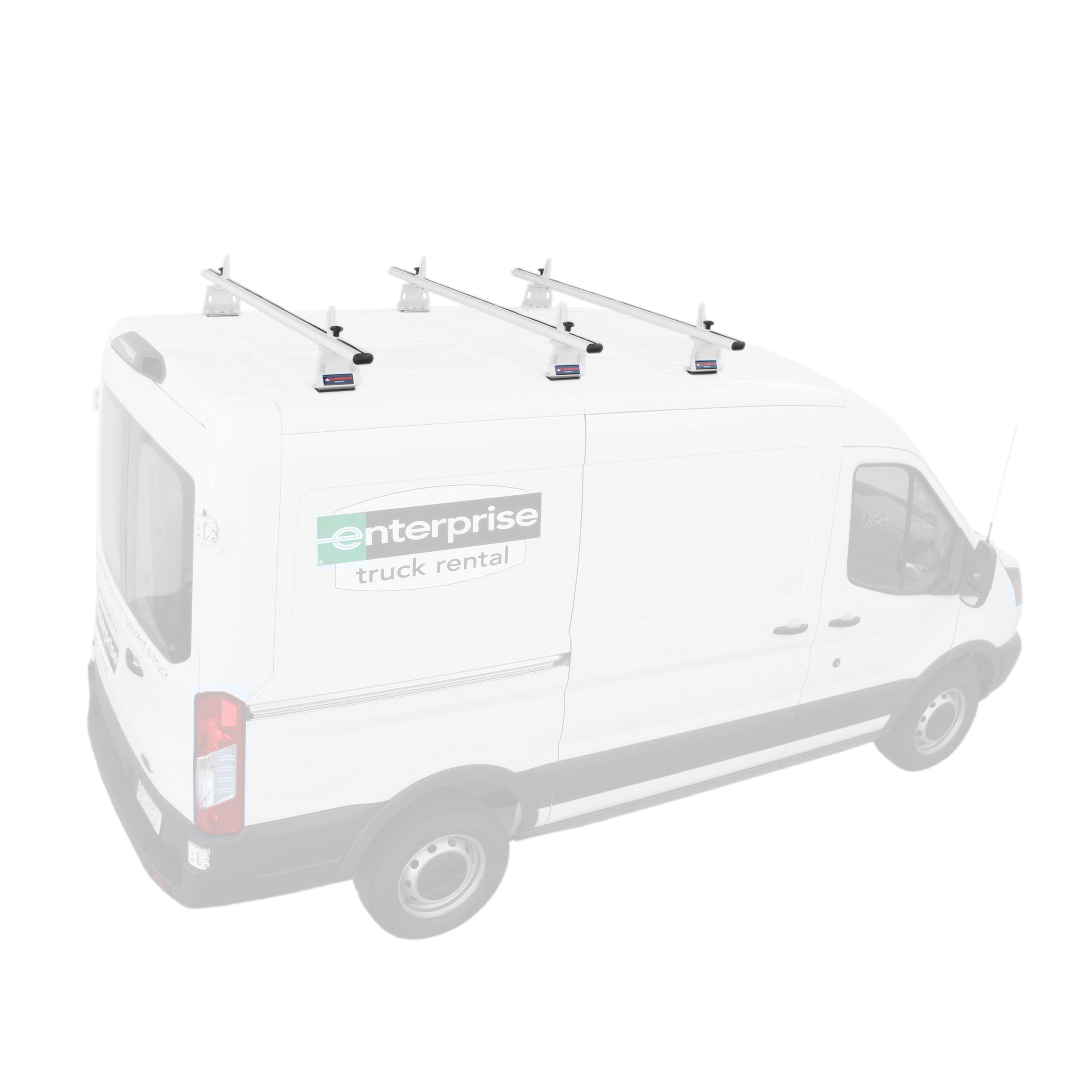 AA-Racks Model AX302 Aluminum 3 Bar (72") Van Roof Rack System With ...