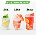 9 oz Clear Plastic Cups, 300 Count Disposable Plastic Drinking Cups ...