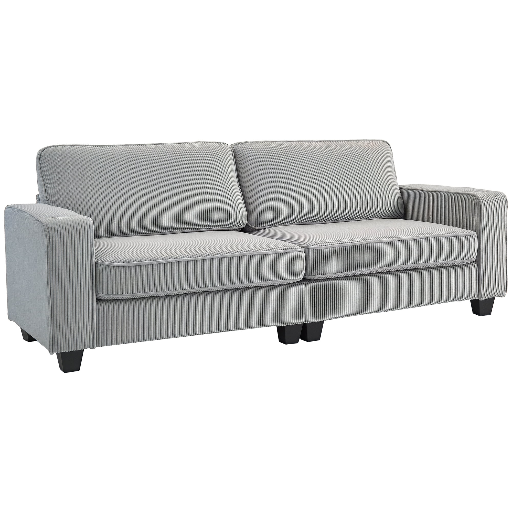 Click here for Homcom 3 Seater Sofa With Spring Cushion Cup Holde... prices