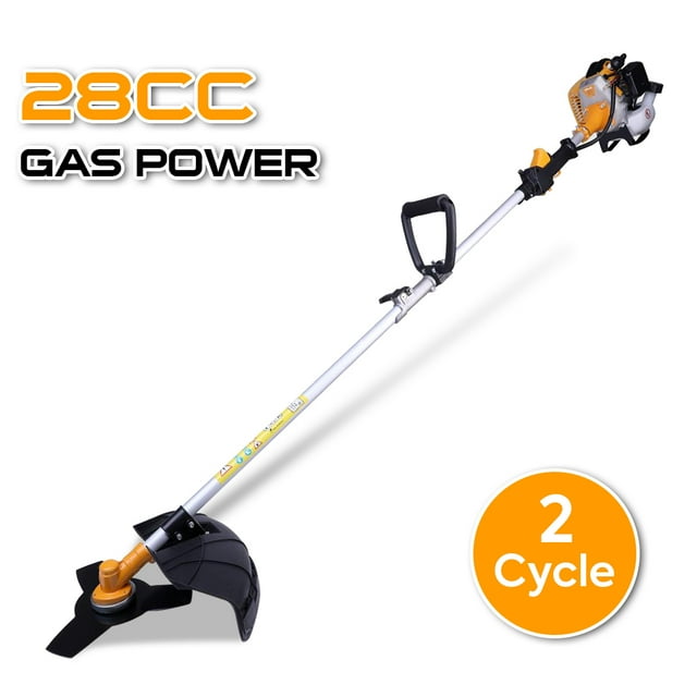 Cordless String Trimmer, 28CC 2-Cycle Gas Powered Weed Wacker with 2 ...