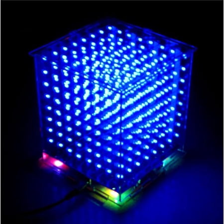 3d Cube Light Show Hypnotic Multicolor Lights From A 3d Cube 8*8*83d ...