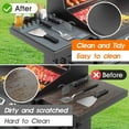 TONGAO Silicone Griddle Tools Mat for Blackstone, 16"x11.5" BBQ Spatula ...