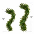 Artificial Snow-Dusted Greenery Garland – Realistic Winter Forest ...