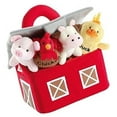 Animal House Baby Farm Play Set - Barnyard Animals with Sounds, Soft ...