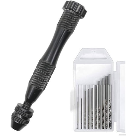Pin Vise Hand Drill for Resin Casting Molds, Steel Hand Drill with 10 ...