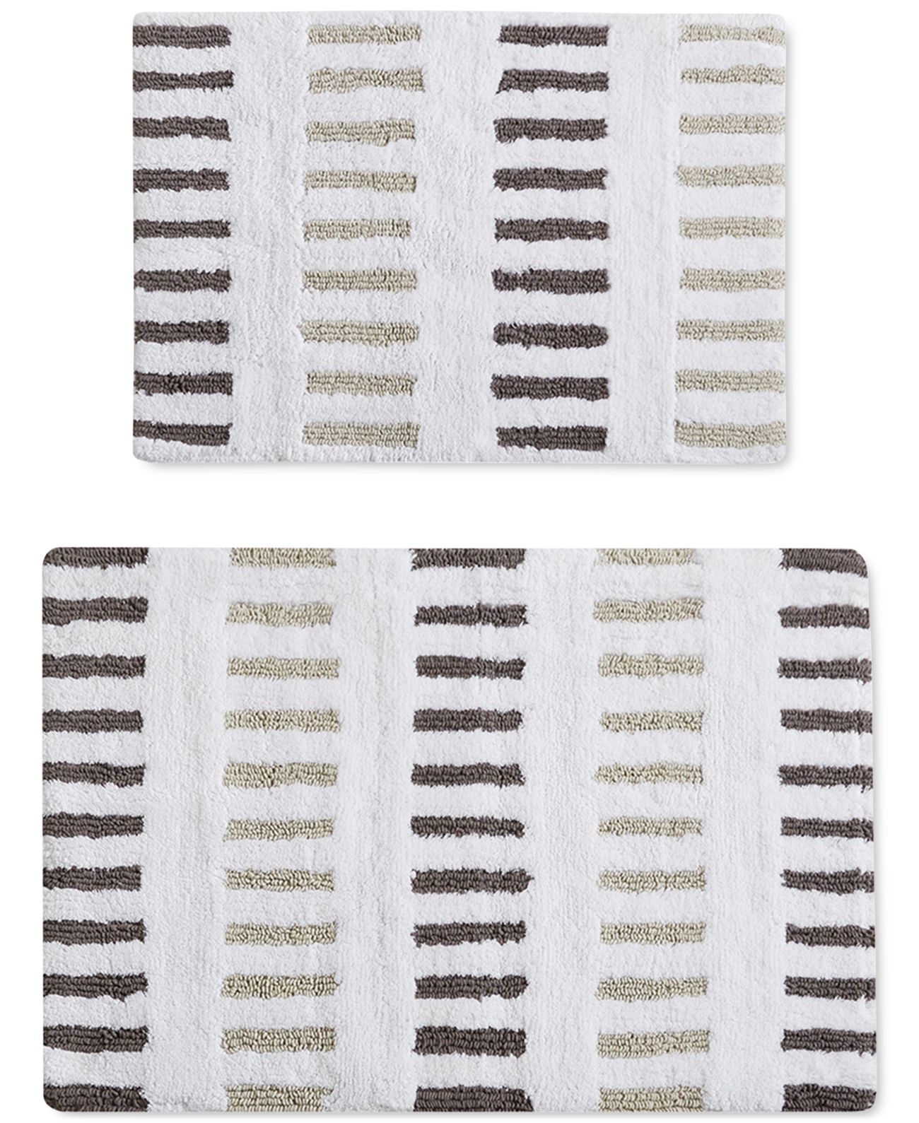 Decor Studio Dovie 2-Pc. Bath Rug Set, White/Tan, 20 X 30 - Walmart.com