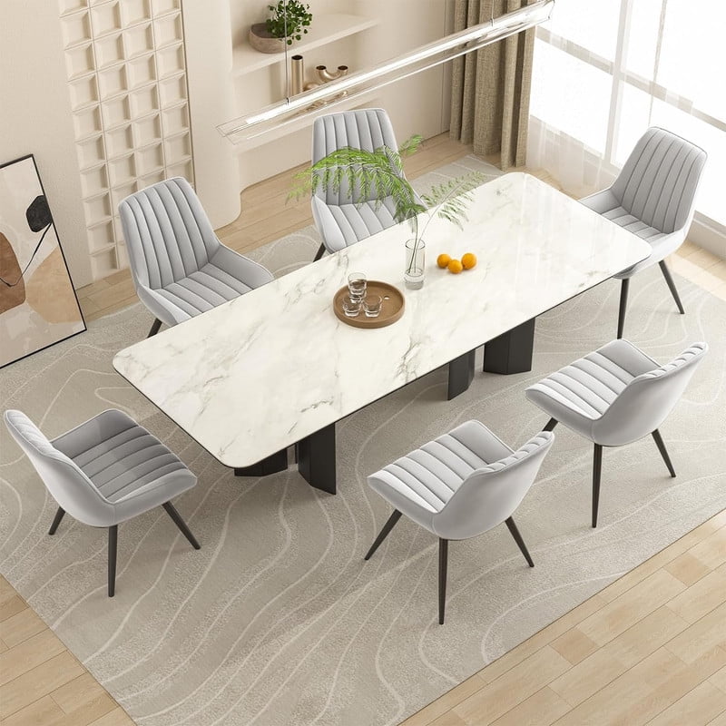 Click here for Hawsaiy Dining Chairs Set Of 6 mid Century Modern... prices