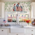 4th of July Window Valances for Kitchen, Stars and Stripes House ...