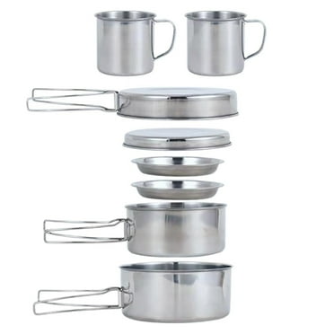 Solo Stove Stainless Steel 2 Pot Set: Portable Outdoor Cooking Camp ...