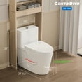 Casta Diva Modern Toilet Elongated One-Piece Toilet with Power Dual ...