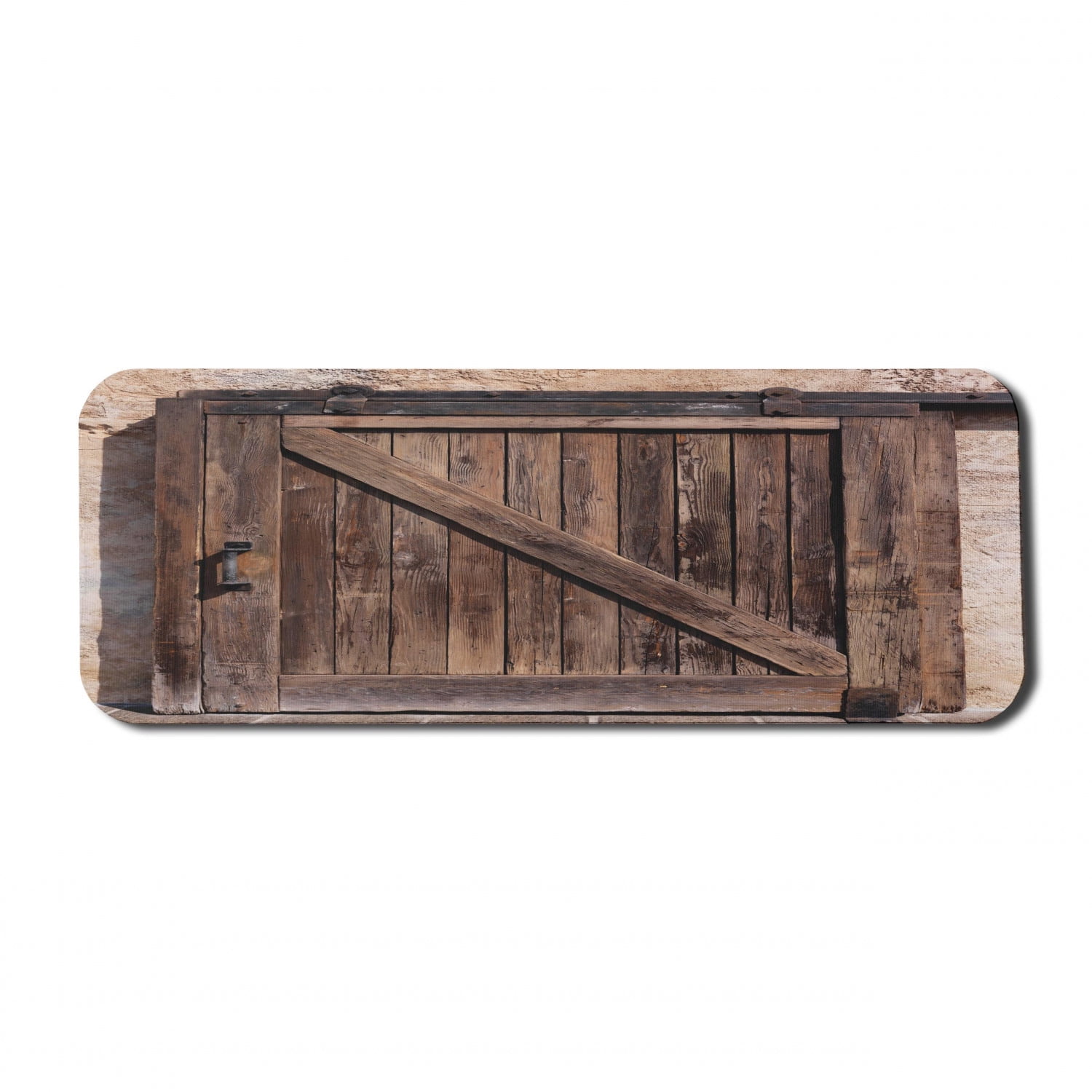 Rustic Computer Mouse Pad, Aged Wooden Sliding Barn Door Vintage ...