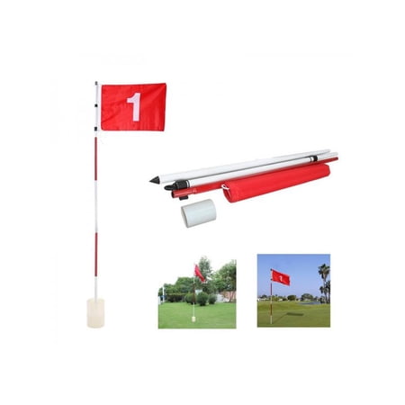 Backyard Practice Golf Hole Pole Cup Flag Stick Garden Putting Green ...