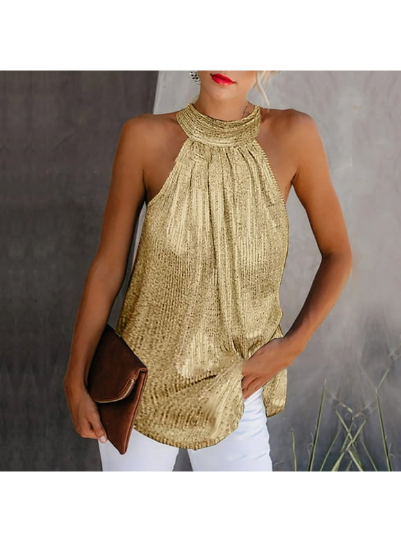 Women's Gold Tank Tops