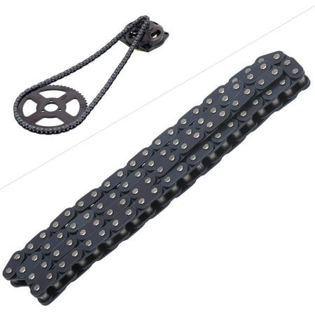 ANGGREK Pocket Bikes Accessory,T8F 96 Links Chain Steel For Mini Dirt ...