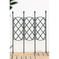 Garden Trellis for Climbing Plants Rustproof Iron Potted Vines ...