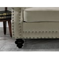 Uspridefurniture Feingold 85'' Velvet Rolled Arm Sofa - Beige - Walmart.com