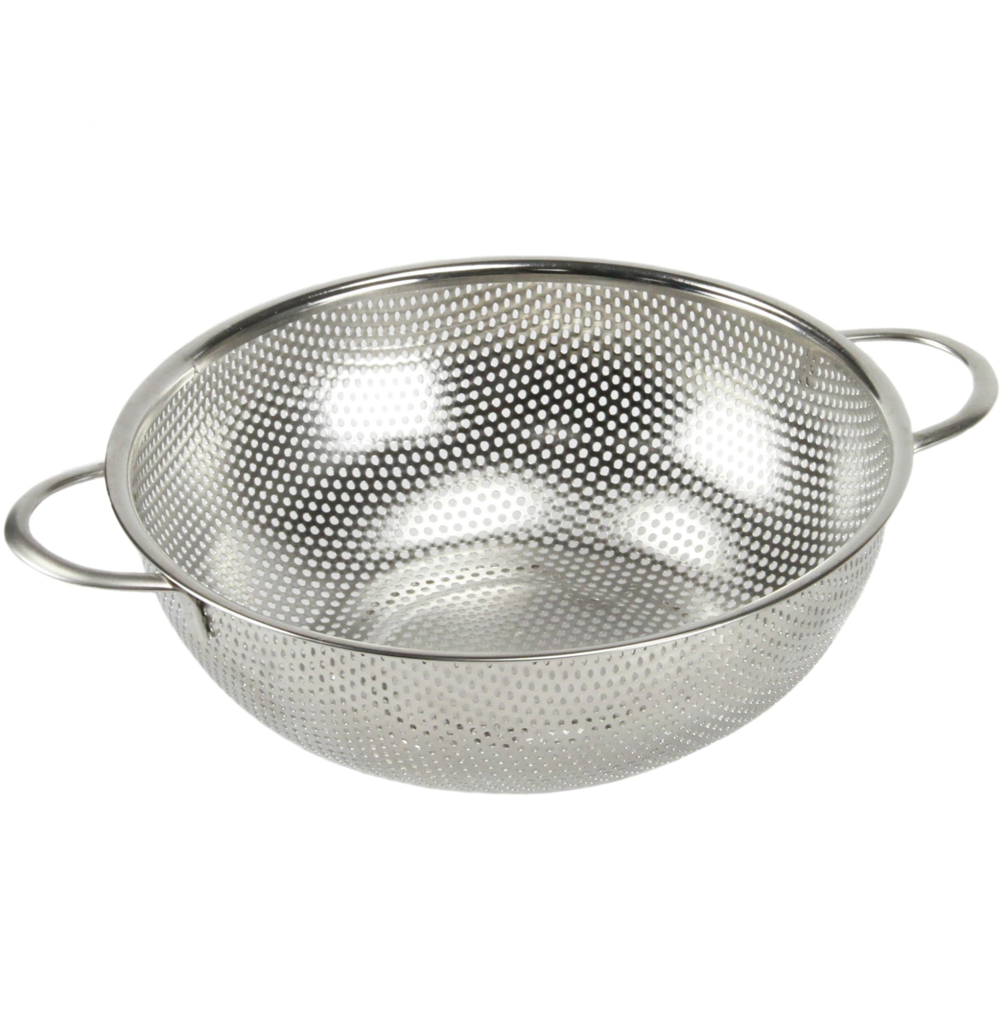 Chef Craft Select Microperforated Colander, 2.5 Quart, Stainless Steel ...