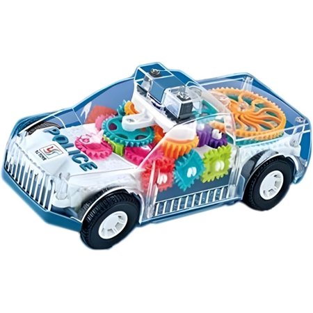 Transparent Toy Car - With Visible Colorful Moving Gear System, Lights ...