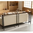 71" Narrow Console Table with 2 Power Outlets and USB-C Ports, Sofa ...