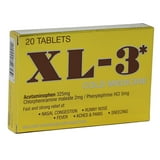 Xl-3 Cold and Flu Tablets, Temporary Relieves Nasal Congestion and ...