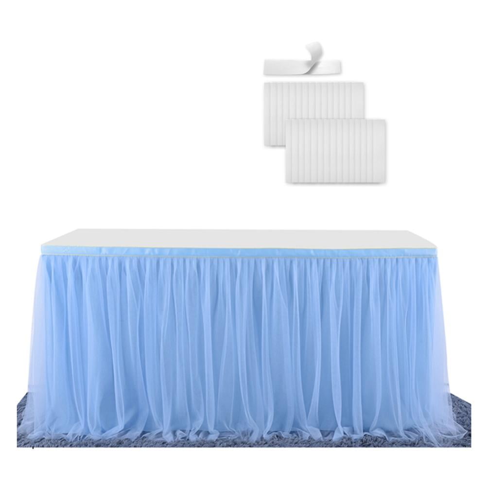 Tulle Tutu Table Skirt, Handmade Fluffy Table Skirt for Rectangle or ...