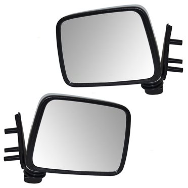 Pair Set Manual Side View Mirrors 5x8 Swing Lock with Plastic Housing ...