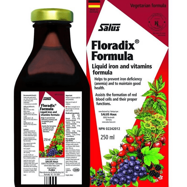 Floradix Fórmula de Hierro Líquido 250ml | Walmart en línea