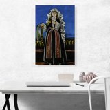 ARTCANVAS Georgian Woman Wearing a Lechaki Canvas Art Print by Niko ...