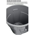 Rubbermaid Commercial Round Brute Container, Executive Series, Plastic ...